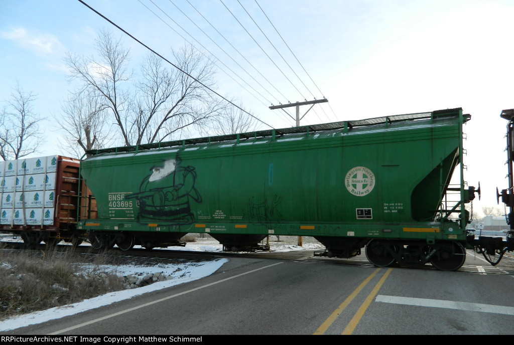 Green BNSF Hopper